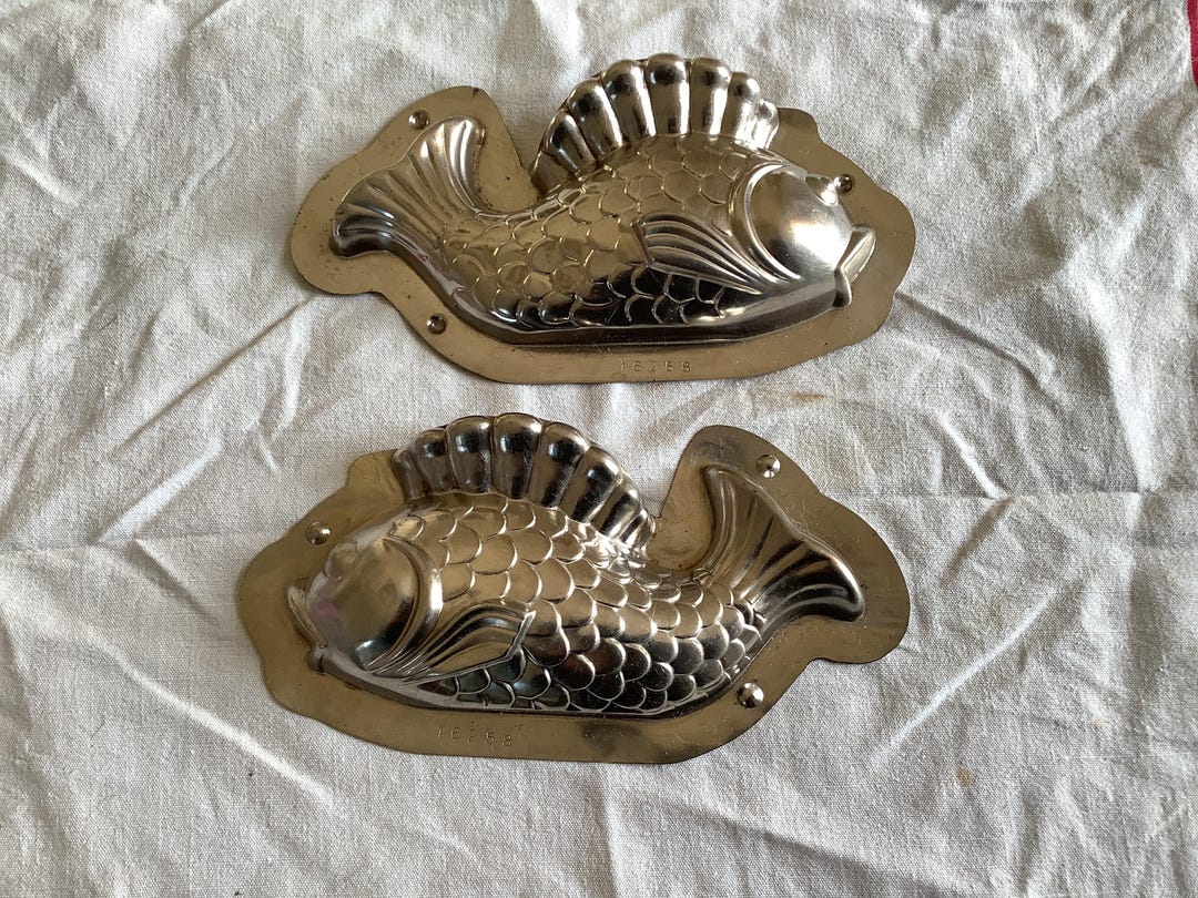 Antique French Metal Fish Chocolate Mold - Chocolaterie Decor - Etsy