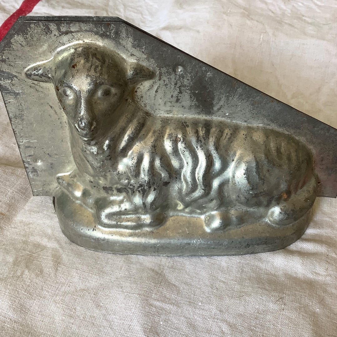 1920s Medium Chocolate Candy Lamb Sheep Mould / Mold Metal Cast ...