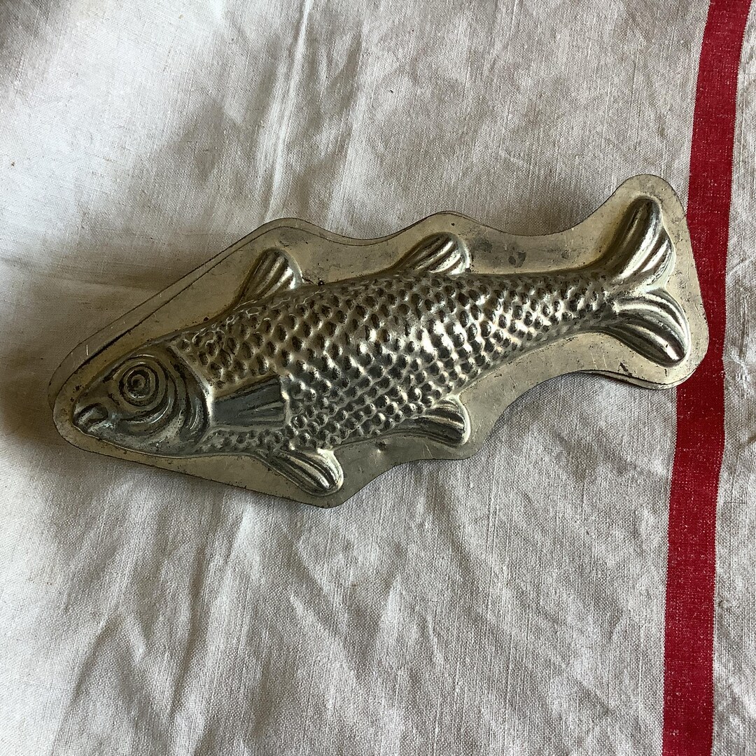 Antique 1920s Chocolate Fish Mould / Mold Metal Cast, Made in a France ...
