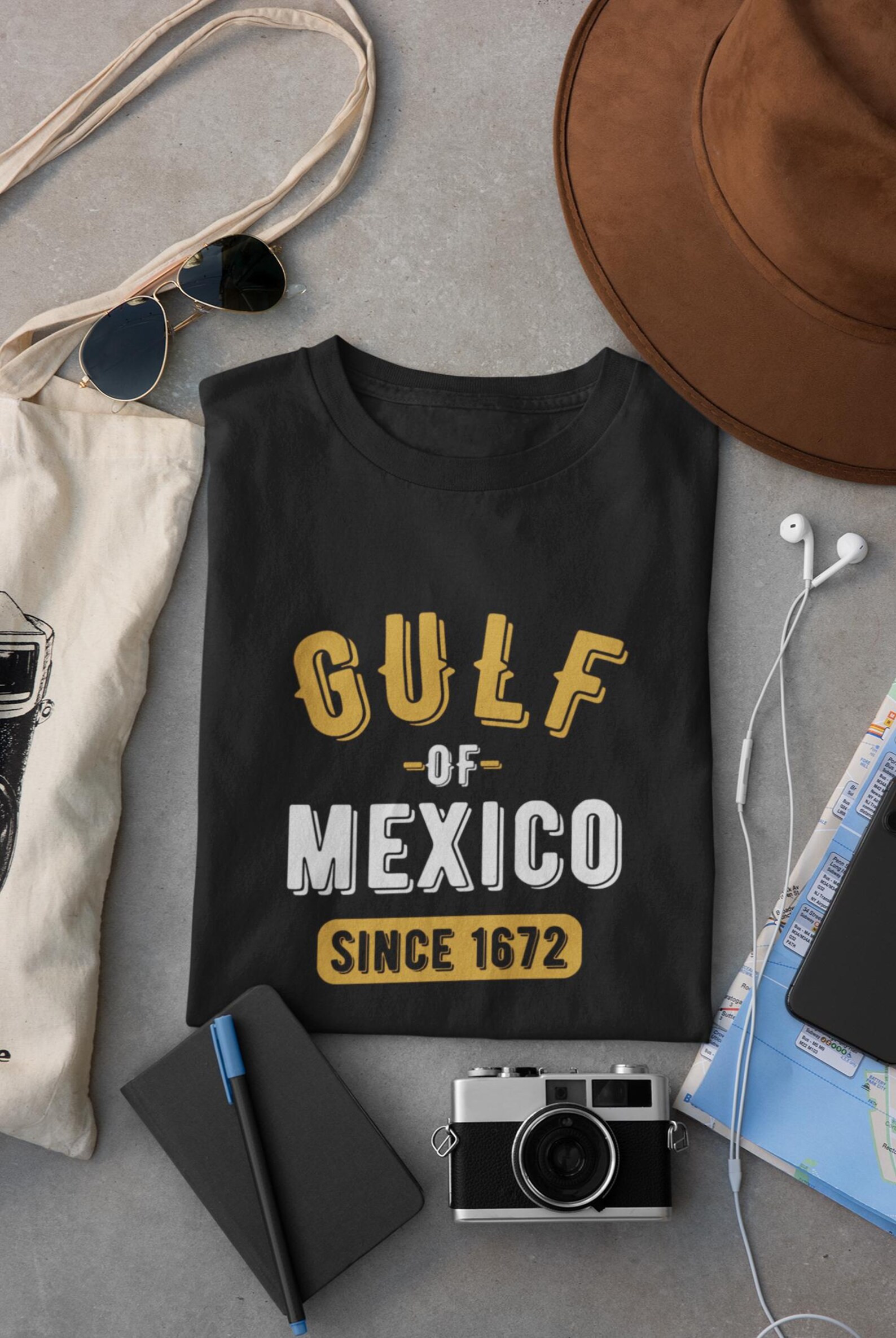 Gulf of Mexico Since 1672 Graphic Tee, Gulf of Mexico Forever T-shirt ...
