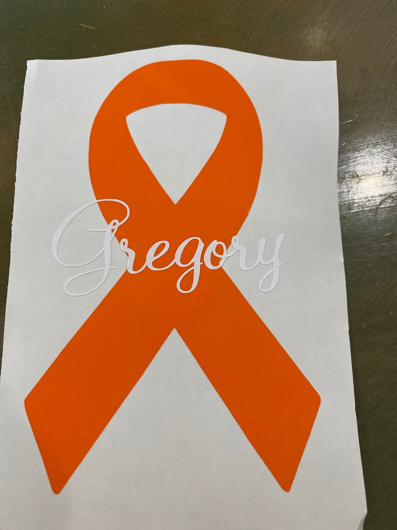 Customizable Cancer Ribbon Car Decal - Etsy