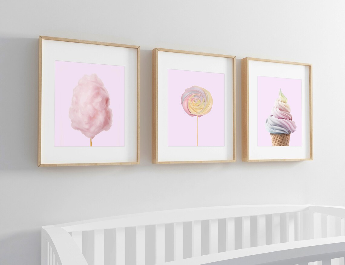 Cotton Candy Print PRINTABLE Art Pink Print Kids Art - Etsy