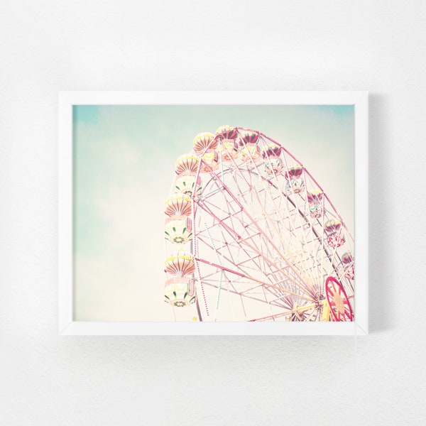 Ferris Wheel Print - Etsy
