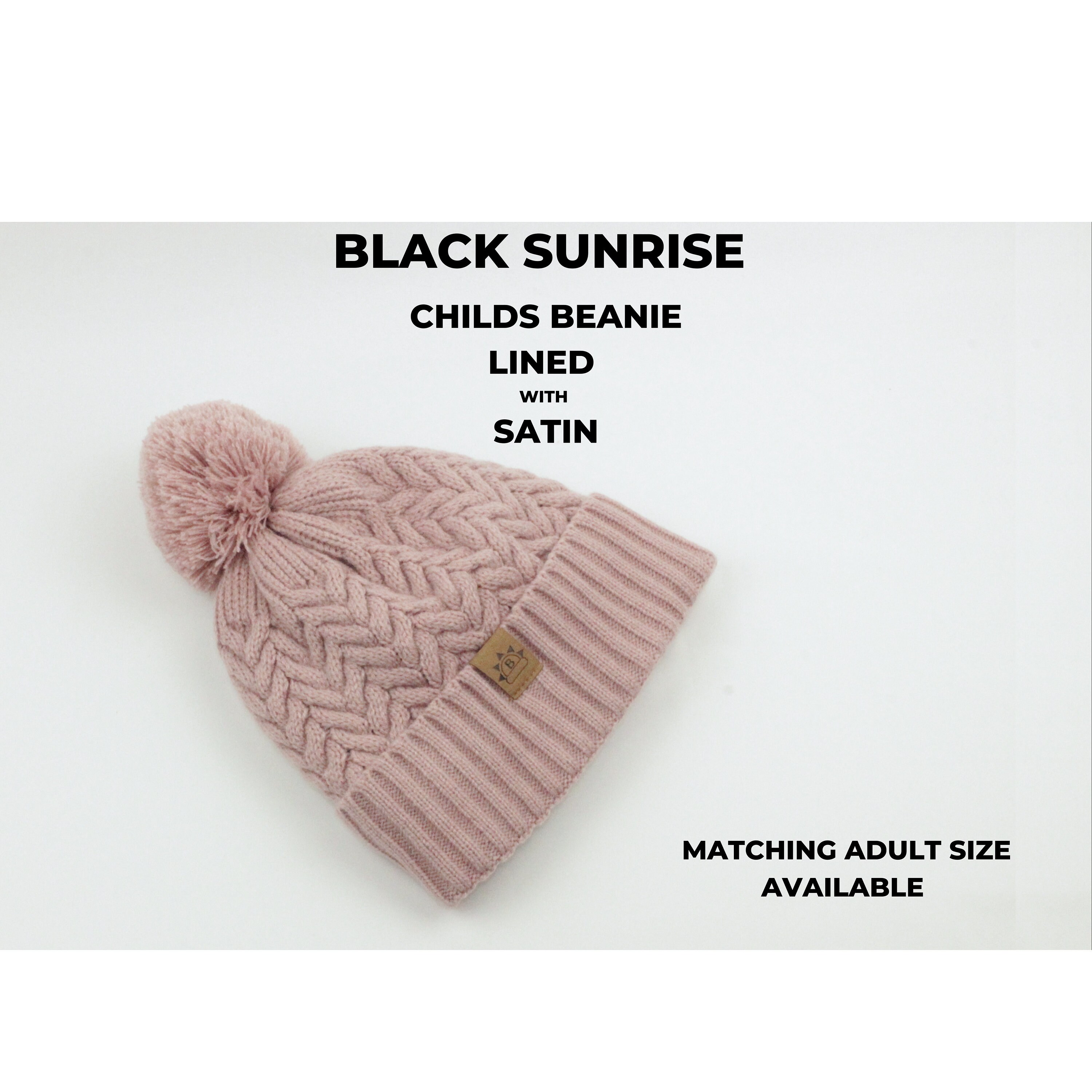 Satin Lined Child's Pink Bobble Hat - Etsy