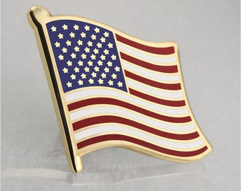 United States of Americausa Flag Pin Badge - Etsy
