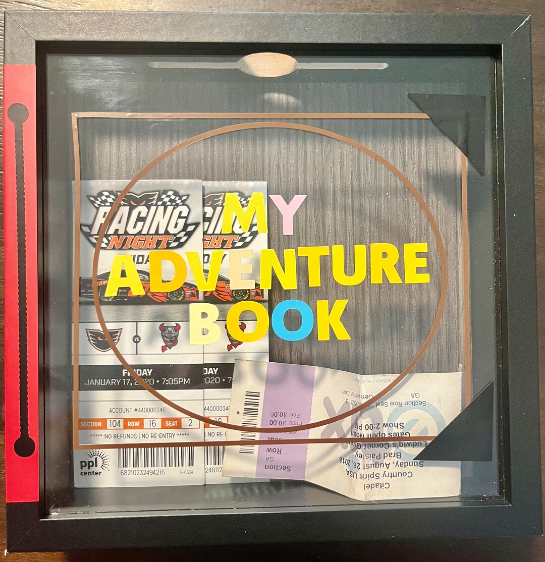 Adventure Book Top Loading Shadow Box - Etsy