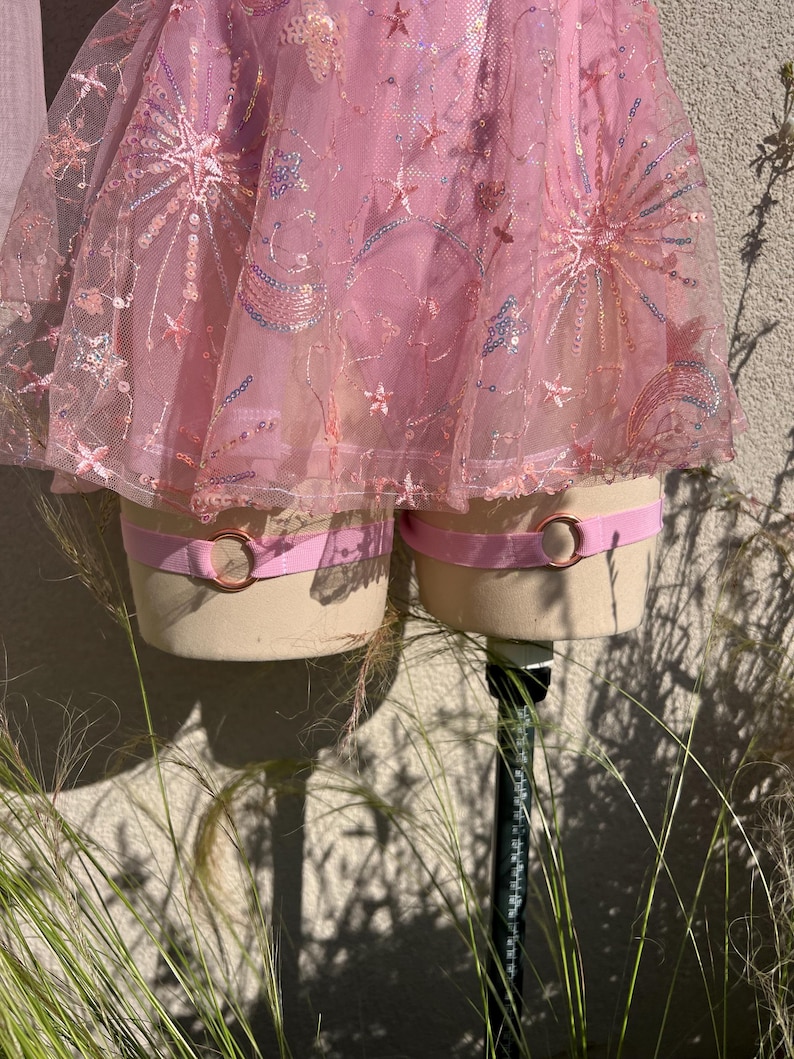 Pink Rave Outfit | Celestial Festival Set With Iridescent Details - Etsy