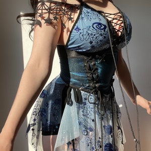 Witch Outfit, Witch Costume, Bluewitch Outfit, Celestial Outfit, Rave ...