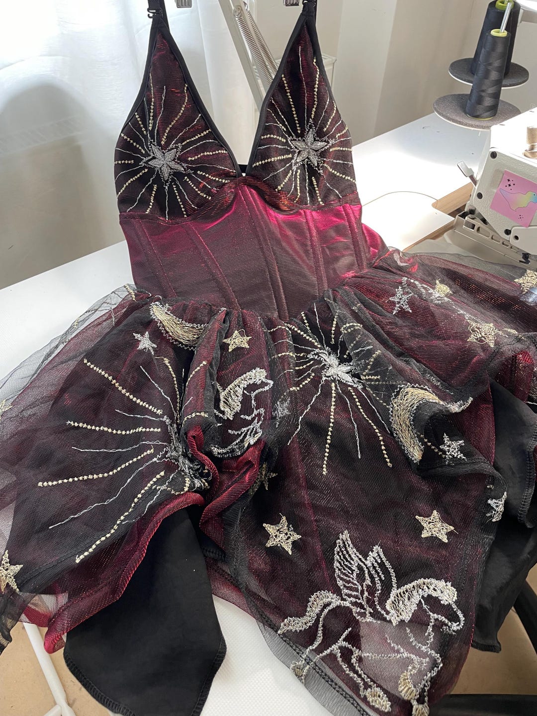 Halloween Witch Outfit, Red Witch Costume, Witch Dress, Red Rave Dress ...