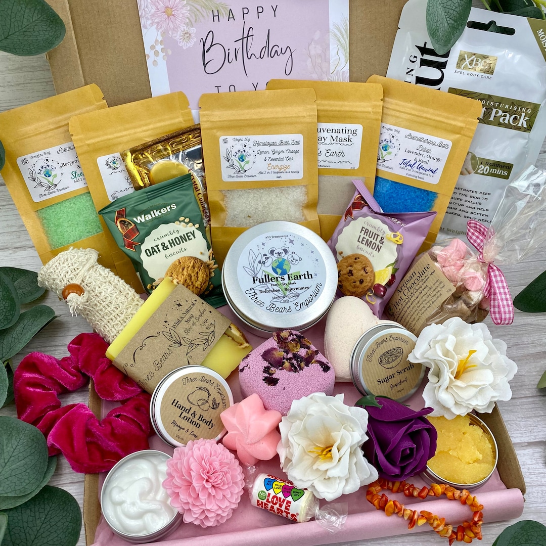 PAMPER NIGHT Relaxation Self Care Package for Her, Birthday Spa Gift ...