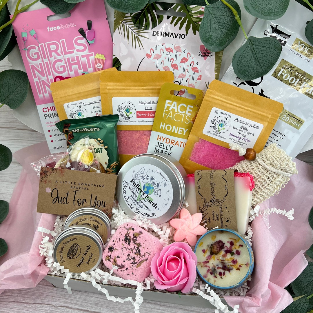 Luxury Home Spa Hamper for Her - Best Friend Women -self Care Spa Gift ...