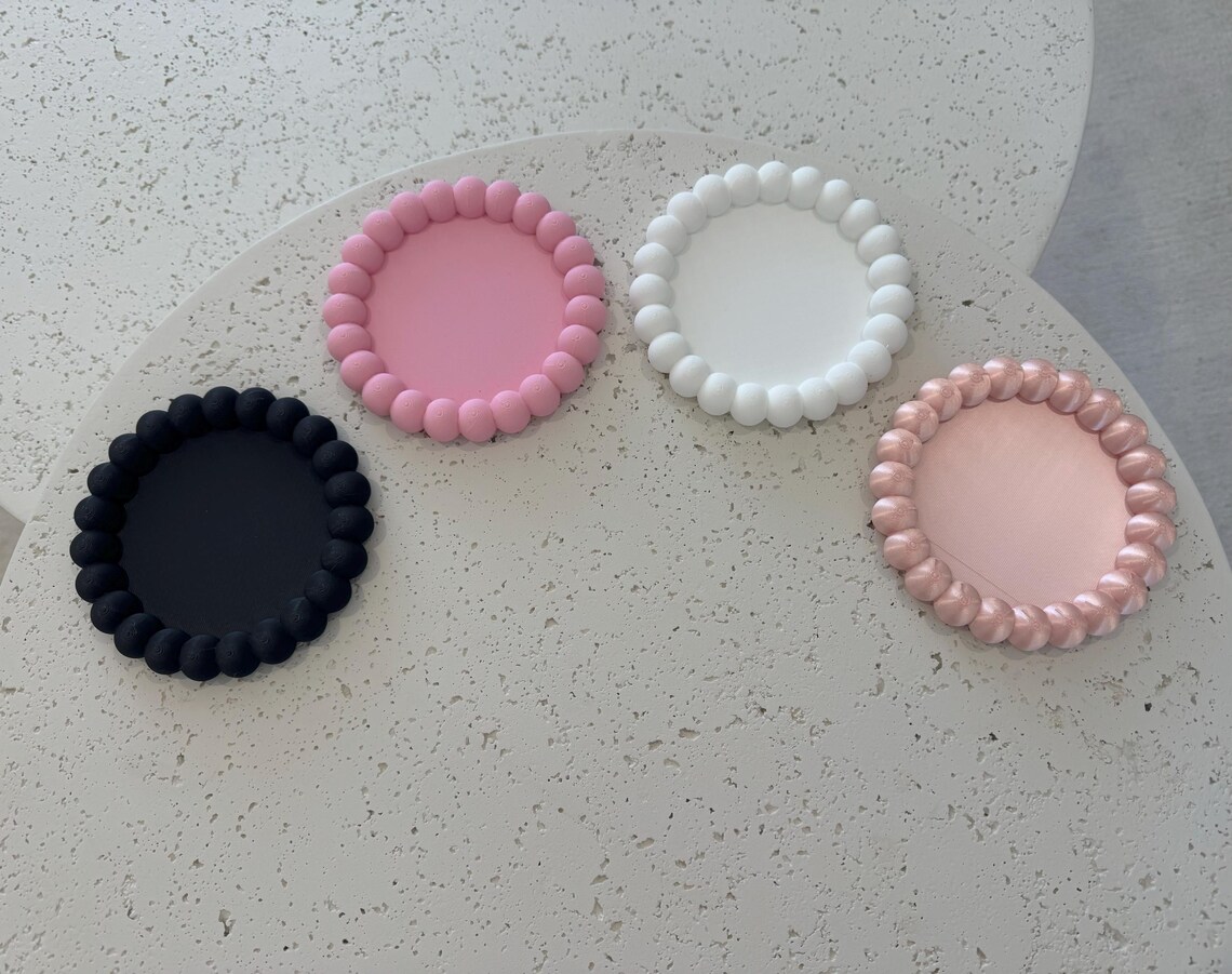 Round Bubble Coaster 3D Print File - Etsy