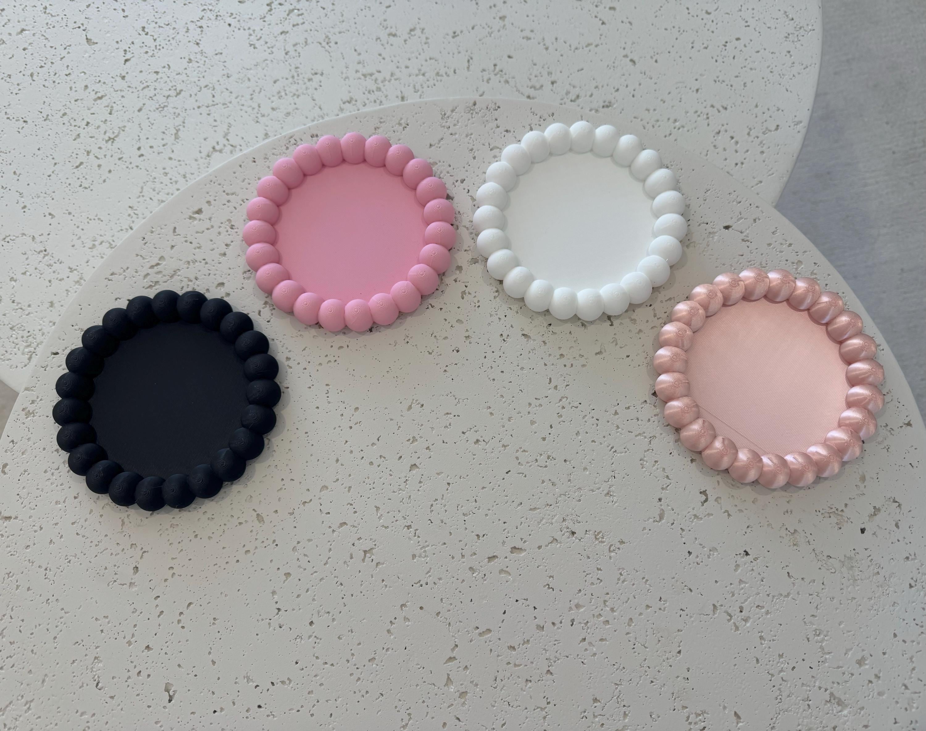 Round Bubble Coaster 3D Print File - Etsy