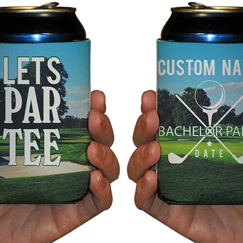 Let's Par Tee Golfing Bachelor Party Beer Can Coolers - Etsy