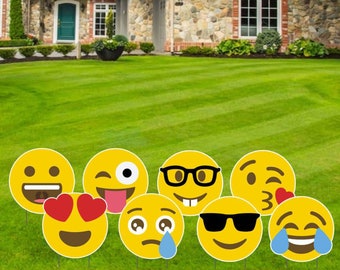 Cell Phone Emoji Yard Card for Lawn Sign Rental Businesses or Event ...