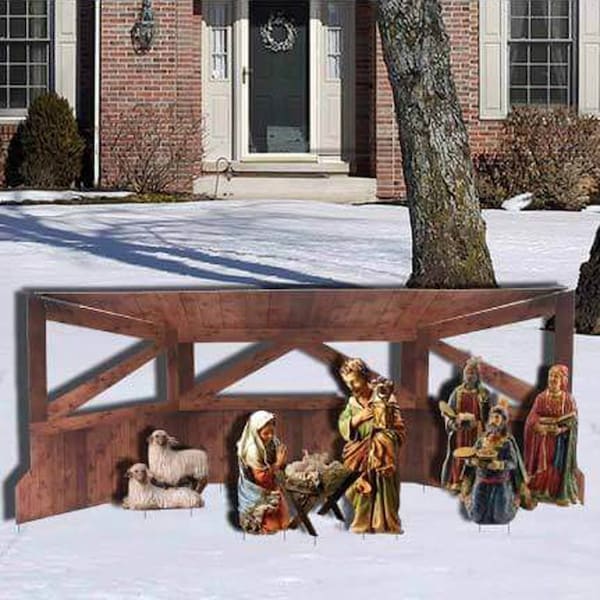 Outdoor Nativity Set - Etsy