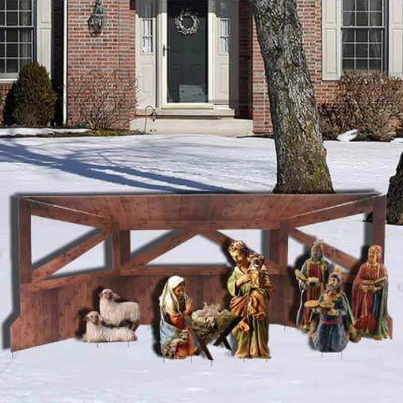 Outdoor Nativity Stable - Etsy