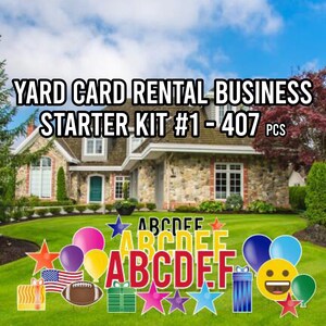 18 Yard Card Starter Kit 1 407 Pieces Yard Sign | Etsy