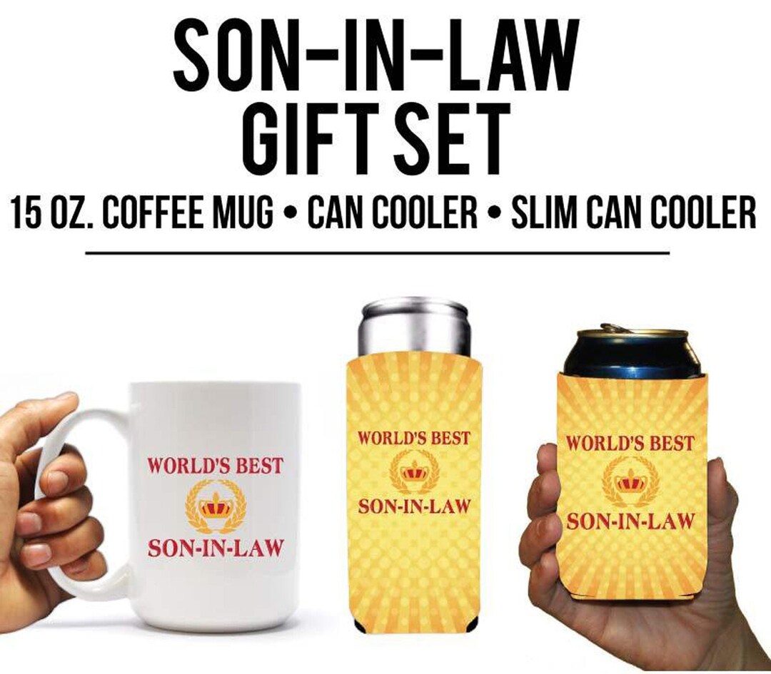 World's Best Son-in-law Coffee Mug & Can Cooler Holiday Gift Set Dye-sublimated - Etsy