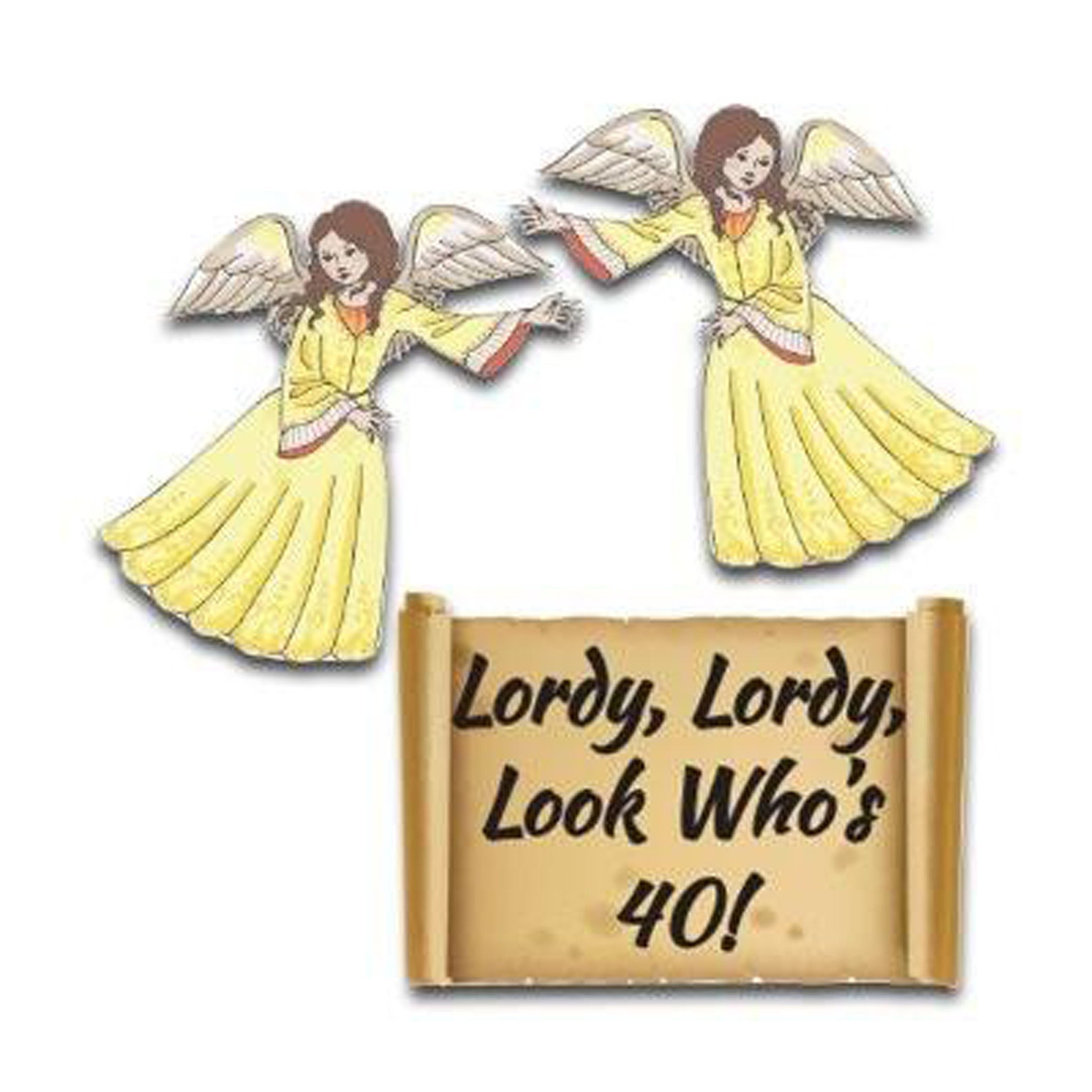 Lordy Lordy Look Who's 40 3pc Birthday Yard Art Yard | Etsy