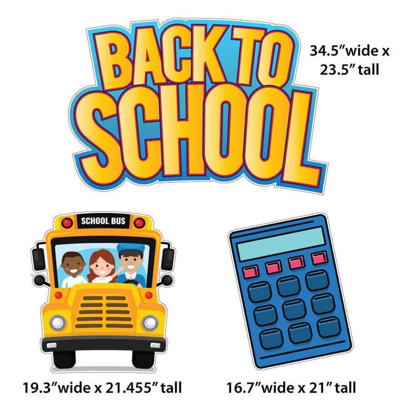 Back to School Decorations 13pc Yard Art Set - Etsy