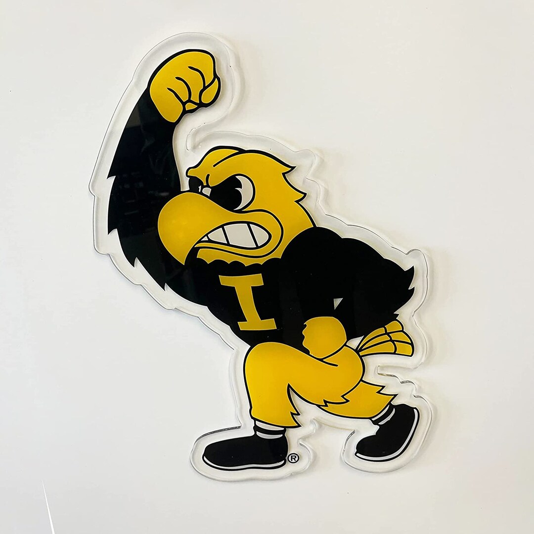Iowa Hawkeyes Herky Wall Art: Indoor/outdoor Mascot Decor - Etsy