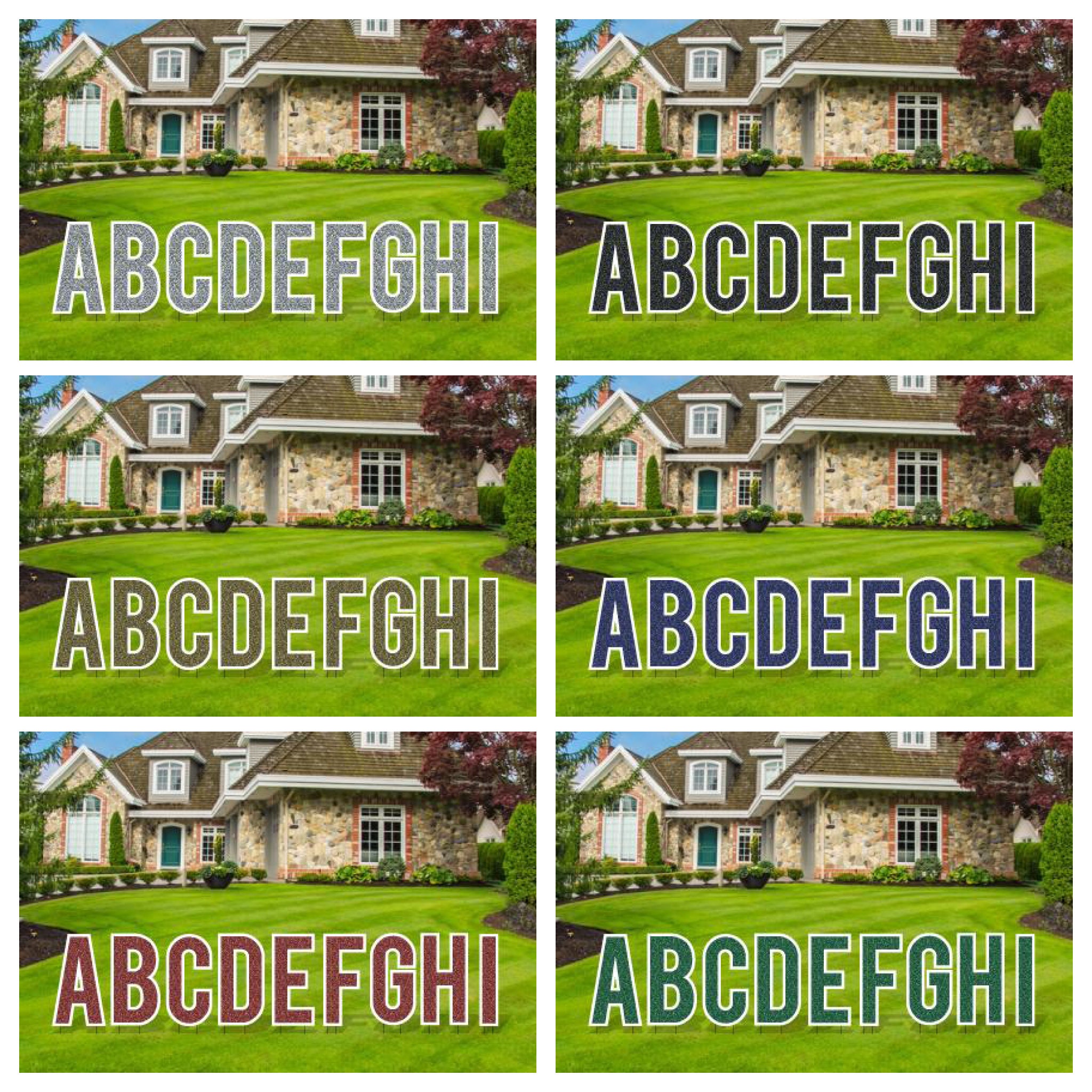 18 Alphabet Yard Sign Letters 26pc Outdoor Lawn - Etsy