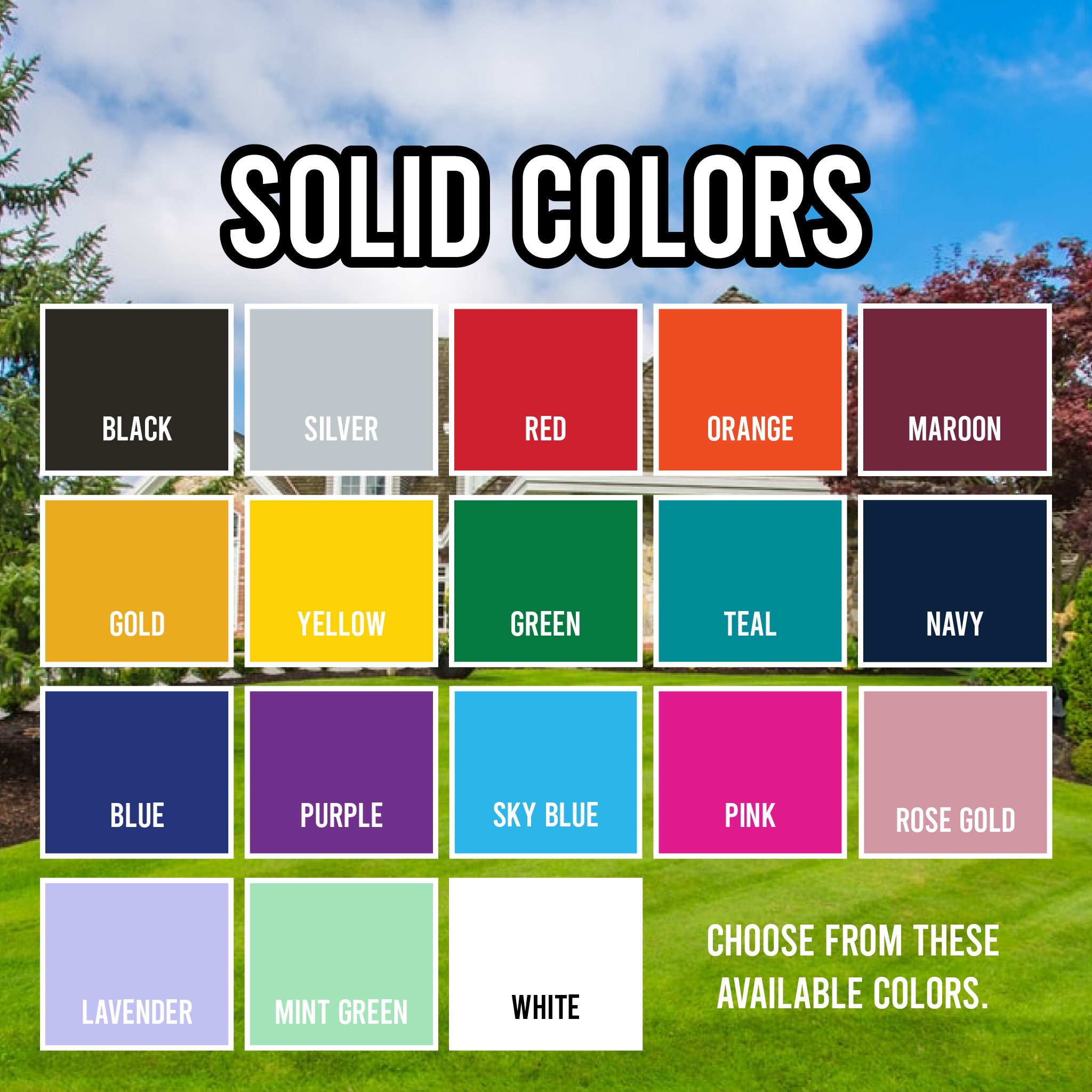 24 Custom Yard Sign Letters 8pc Outdoor Lawn - Etsy