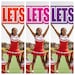 28" Let's Get Loud Handheld Cheer Signs | 3pc Team Spirit Letters - Etsy
