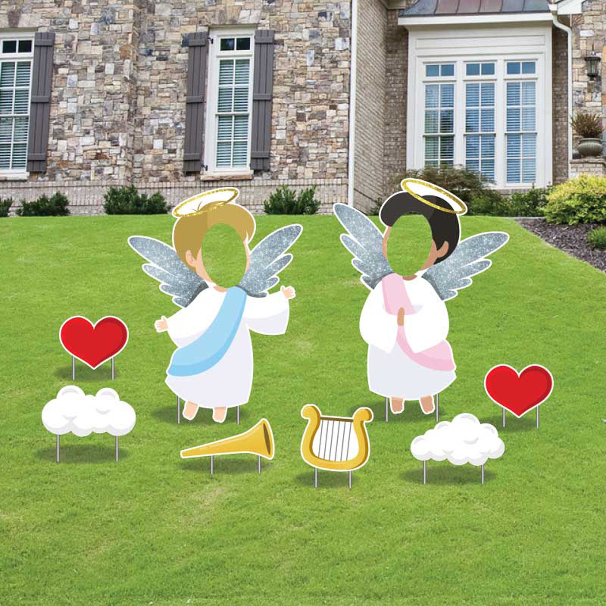Little Angels Photo Prop Cut Outs Clouds Hearts & | Etsy