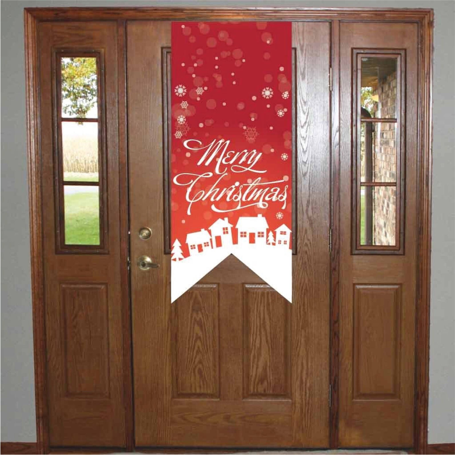 Merry Christmas Vinyl Door Banner 2ft by 10ft - Etsy