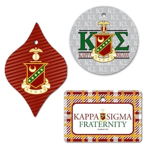 Kappa Sigma, 3pc Christmas Tree Ornament Set - Etsy