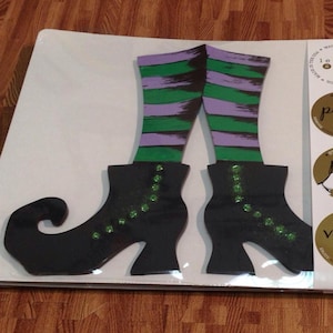 Witches Feet, Halloween Hand Painted Wall Art - Etsy