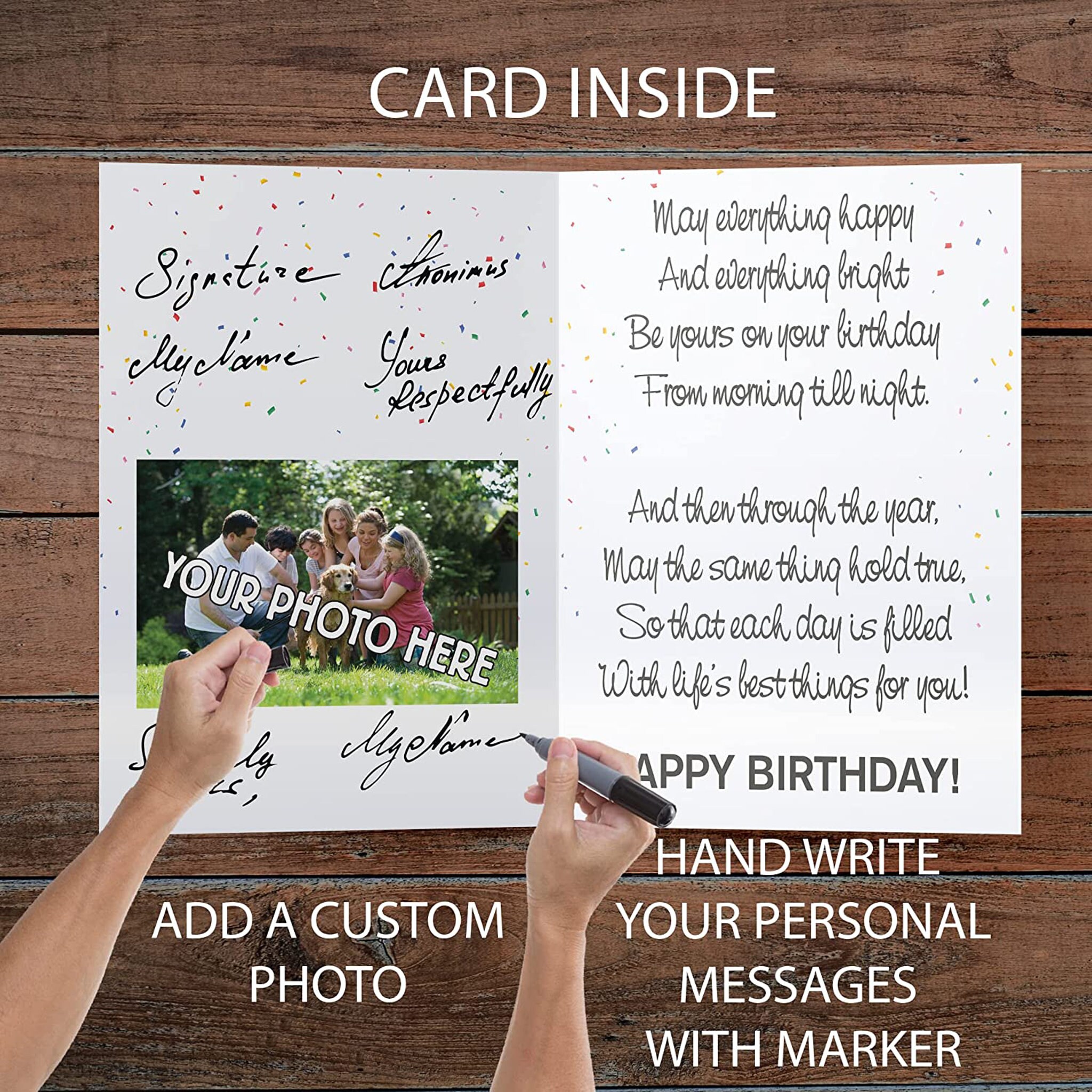 36 Jumbo Birthday Card With Custom Photo: A BIG Birthday - Etsy