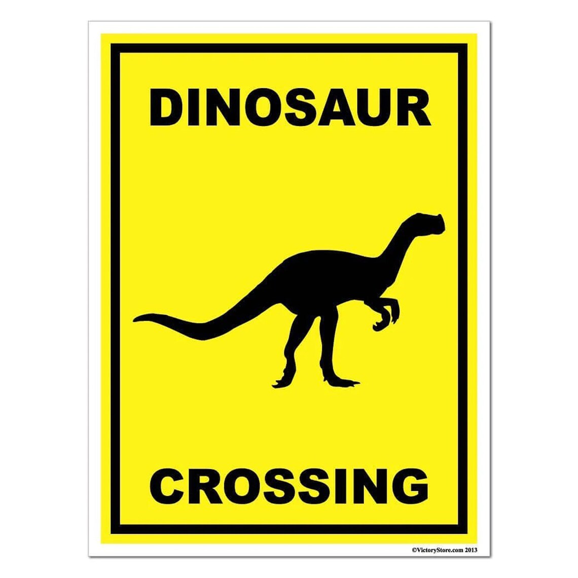 Dinosaur Crossing Sign or Sticker | Corrugated Plastic or Aluminum - Etsy