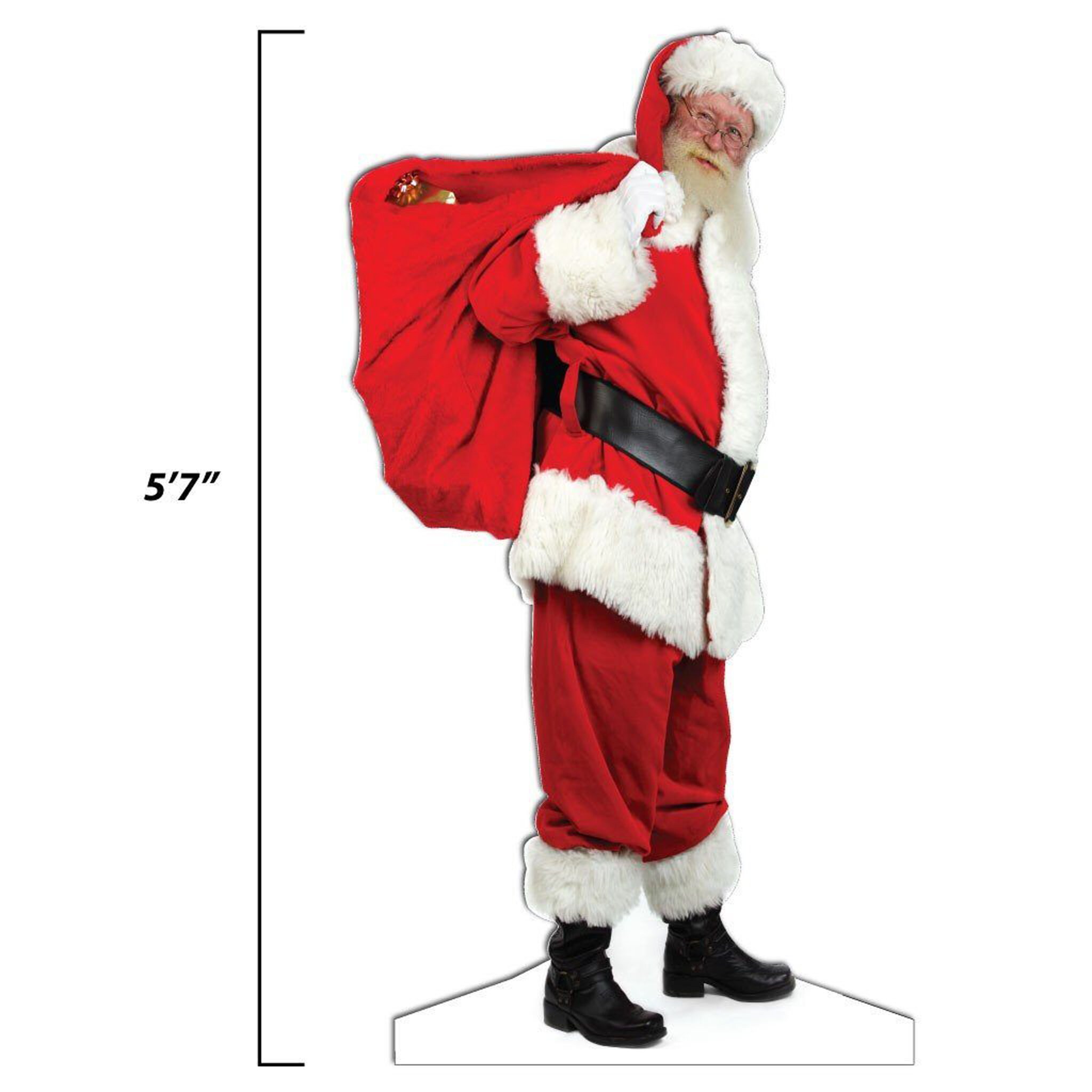 Life Size 5' 7 Tall Santa Claus 1pc Christmas Yard - Etsy