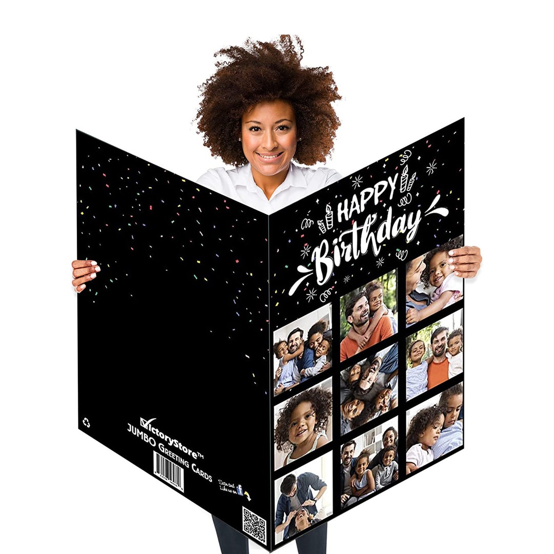 48" Jumbo Photo Birthday Card: Custom Message, Big Funny Card - Etsy