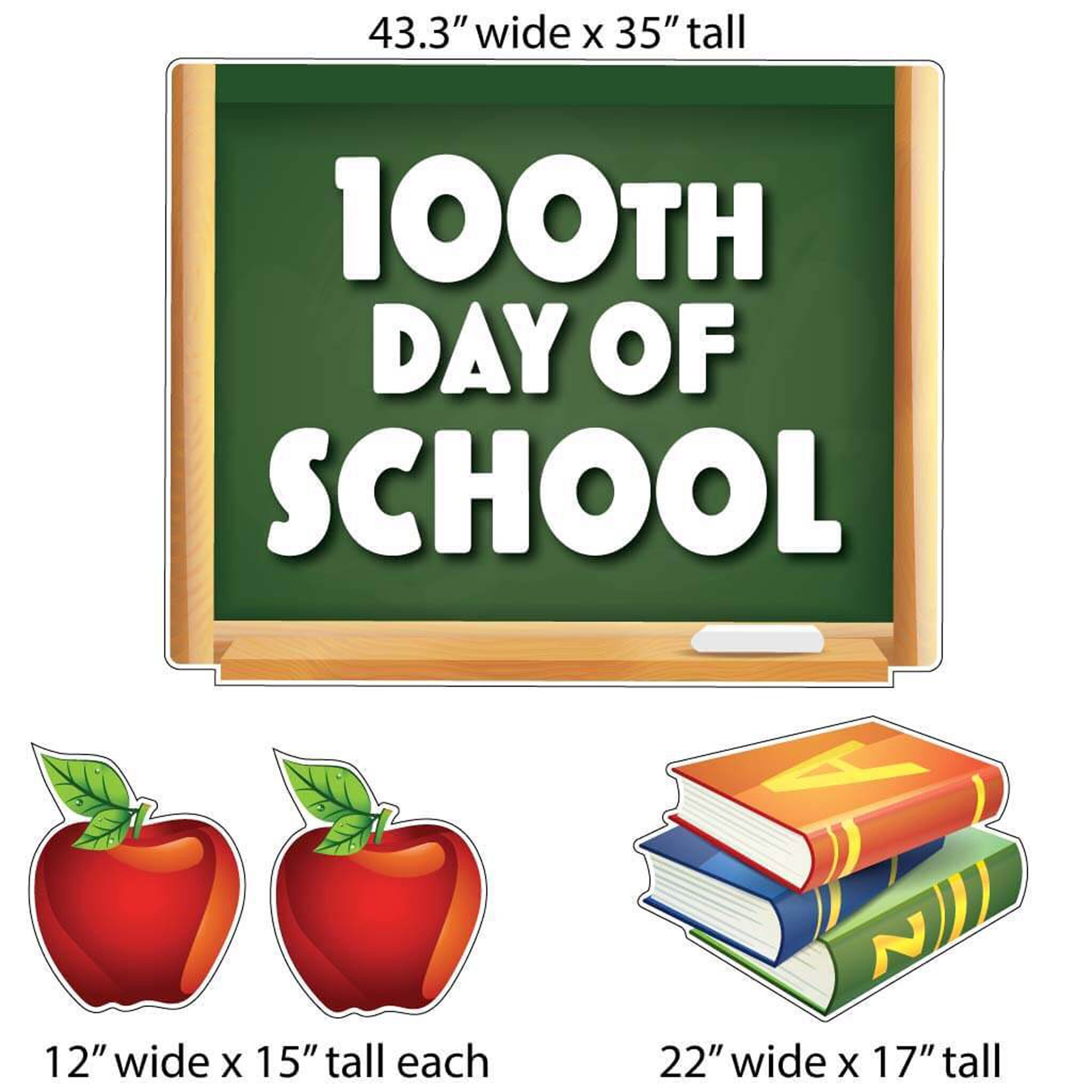 100th Day of School 9pc Yard Card Signs for Schools | Etsy