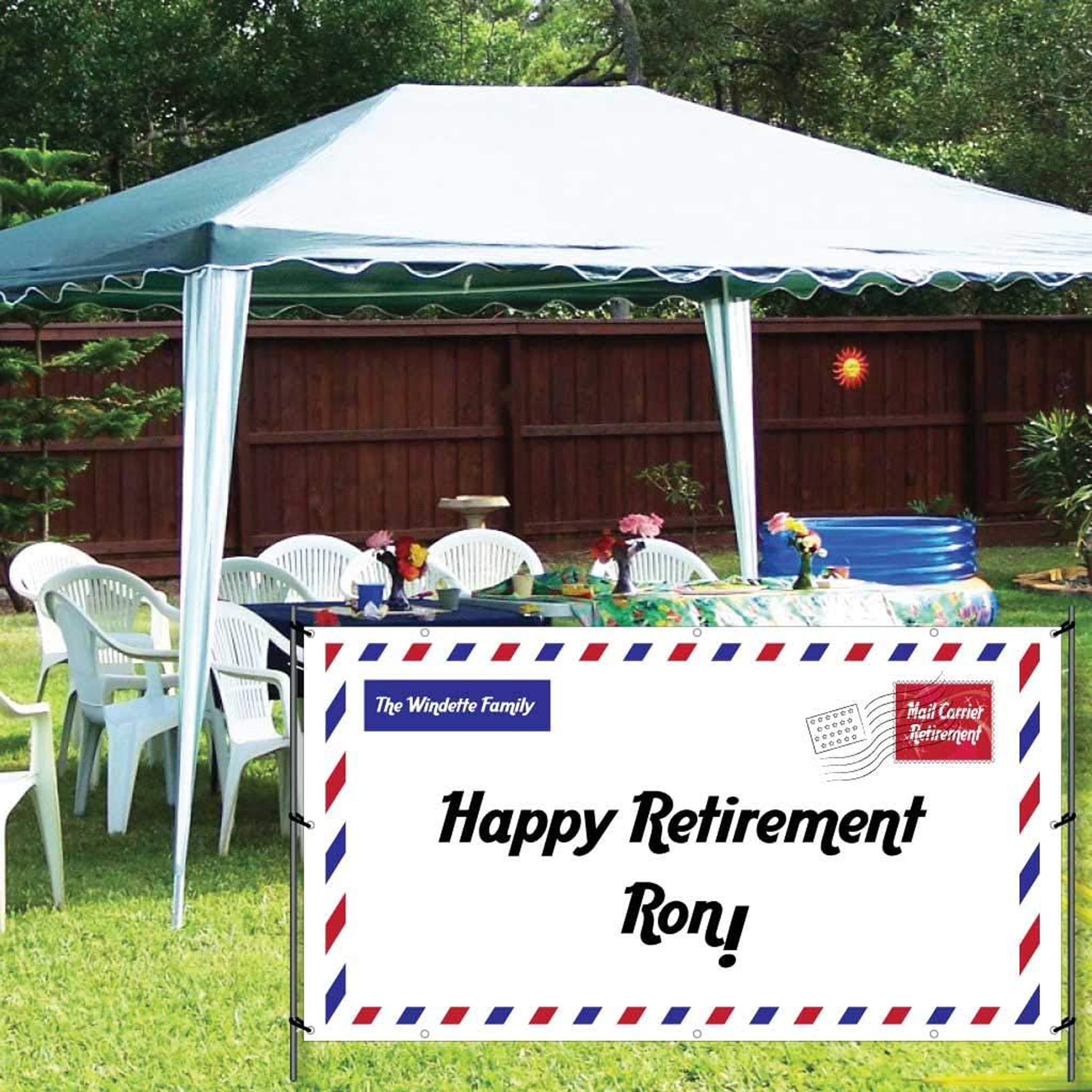 Custom Postal Worker Retirement Banner - 3 Feet X 5 Feet - Etsy