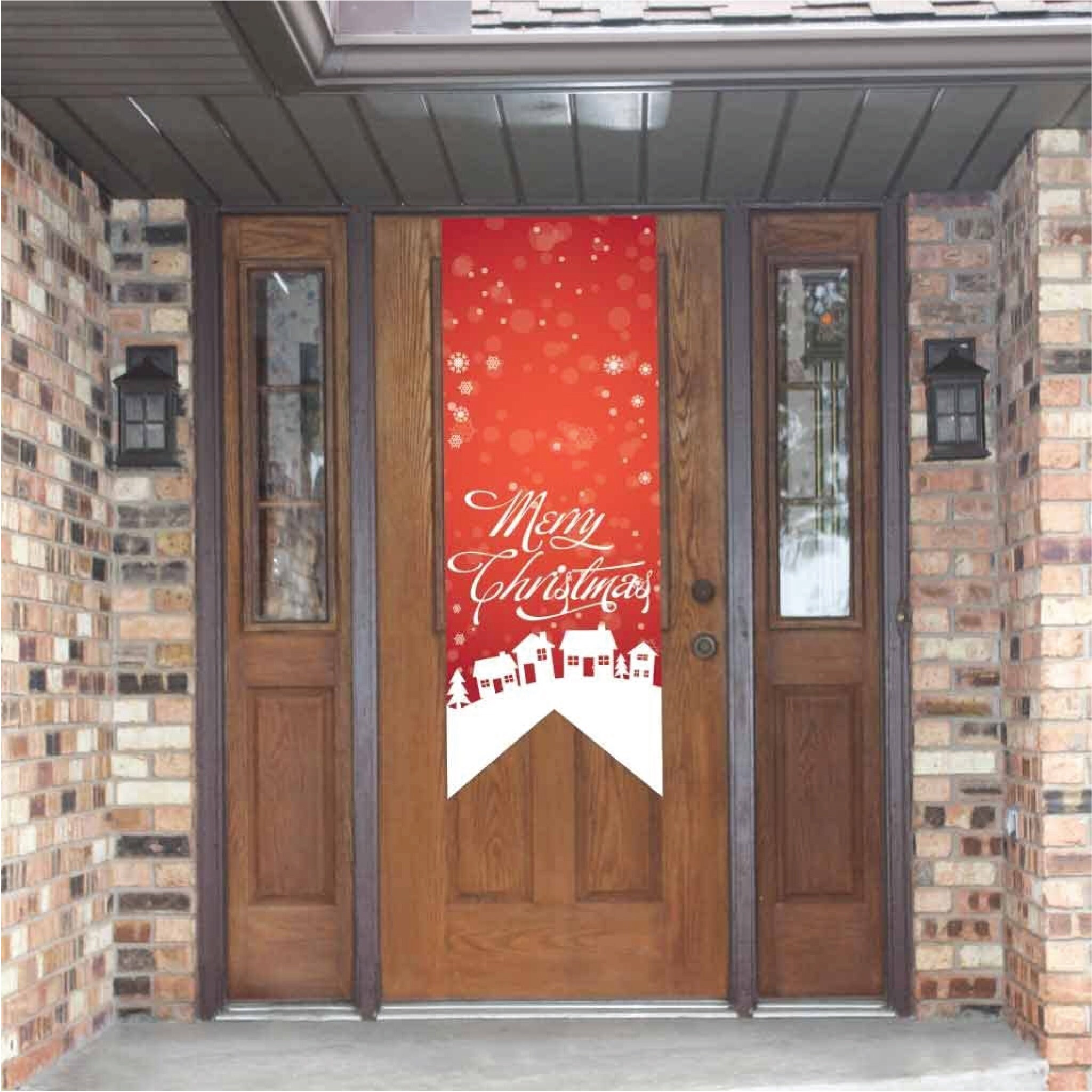 Merry Christmas Vinyl Door Banner 2ft by 10ft | Etsy