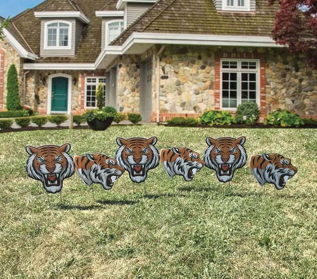 Tiger Mascot Accessories, Back to School Yard Sign Set, Small & Large ...