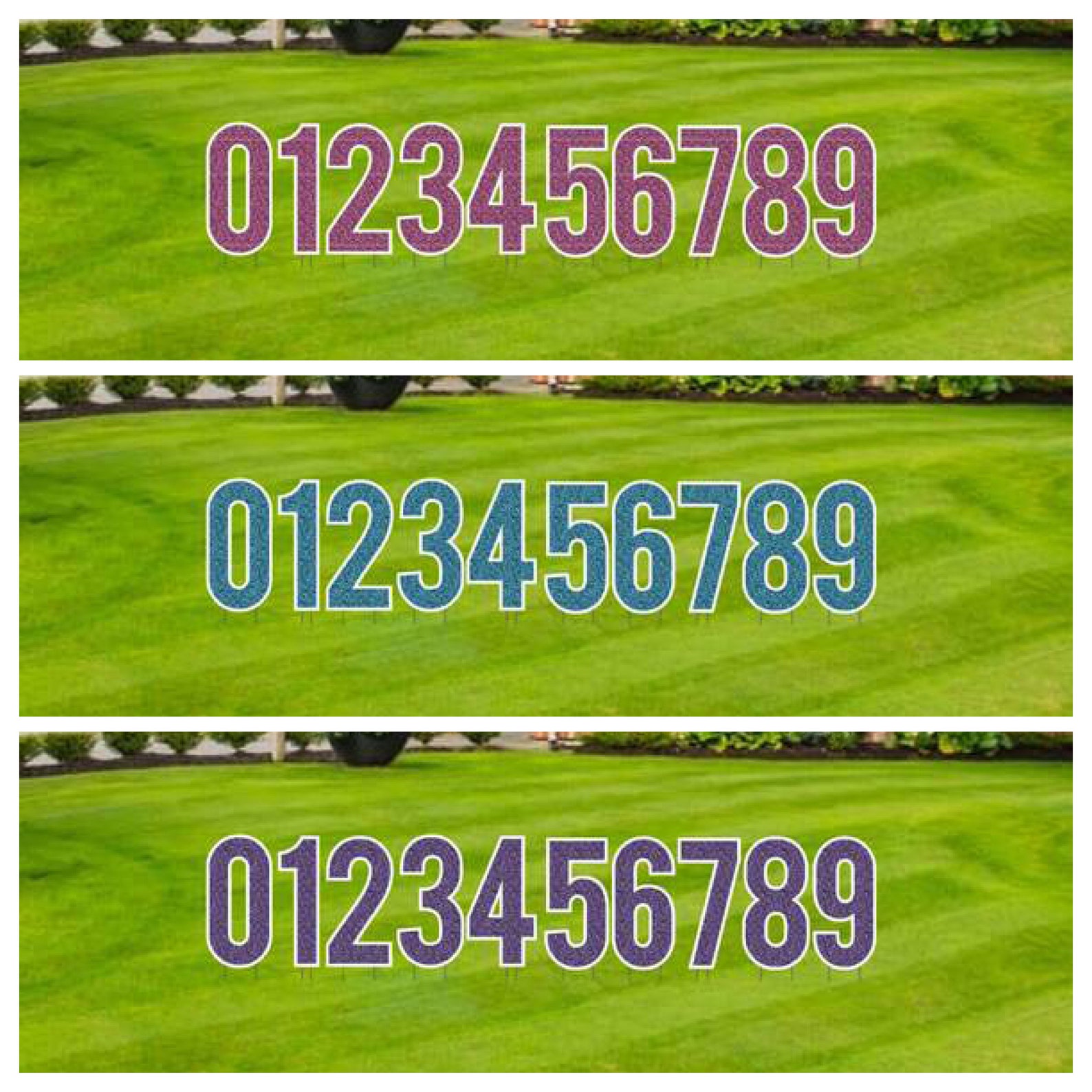 18 Yard Sign Numbers 10pc Outdoor Lawn Decorations Yard - Etsy