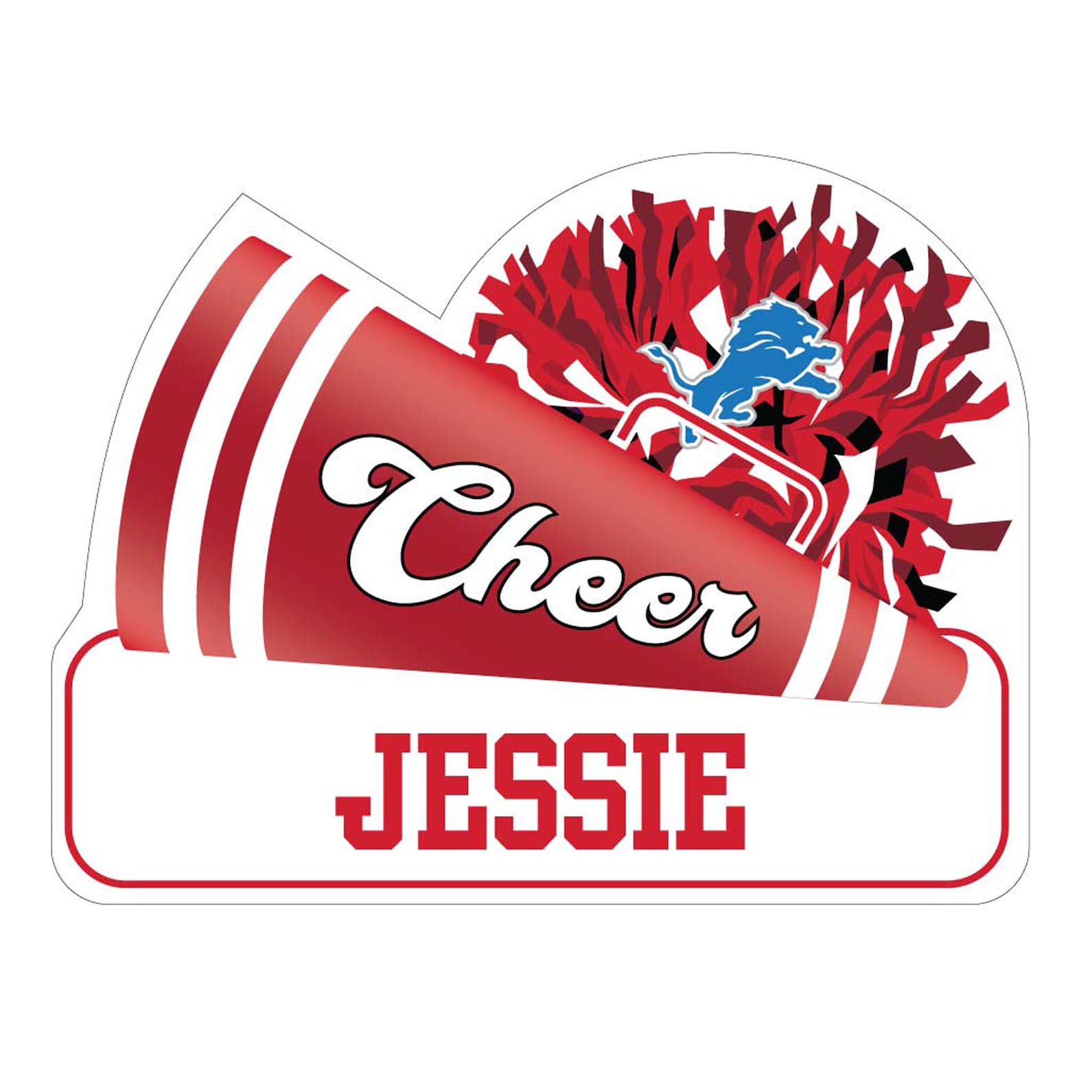 23 Custom Cheer Megaphone Yard Signs - Etsy