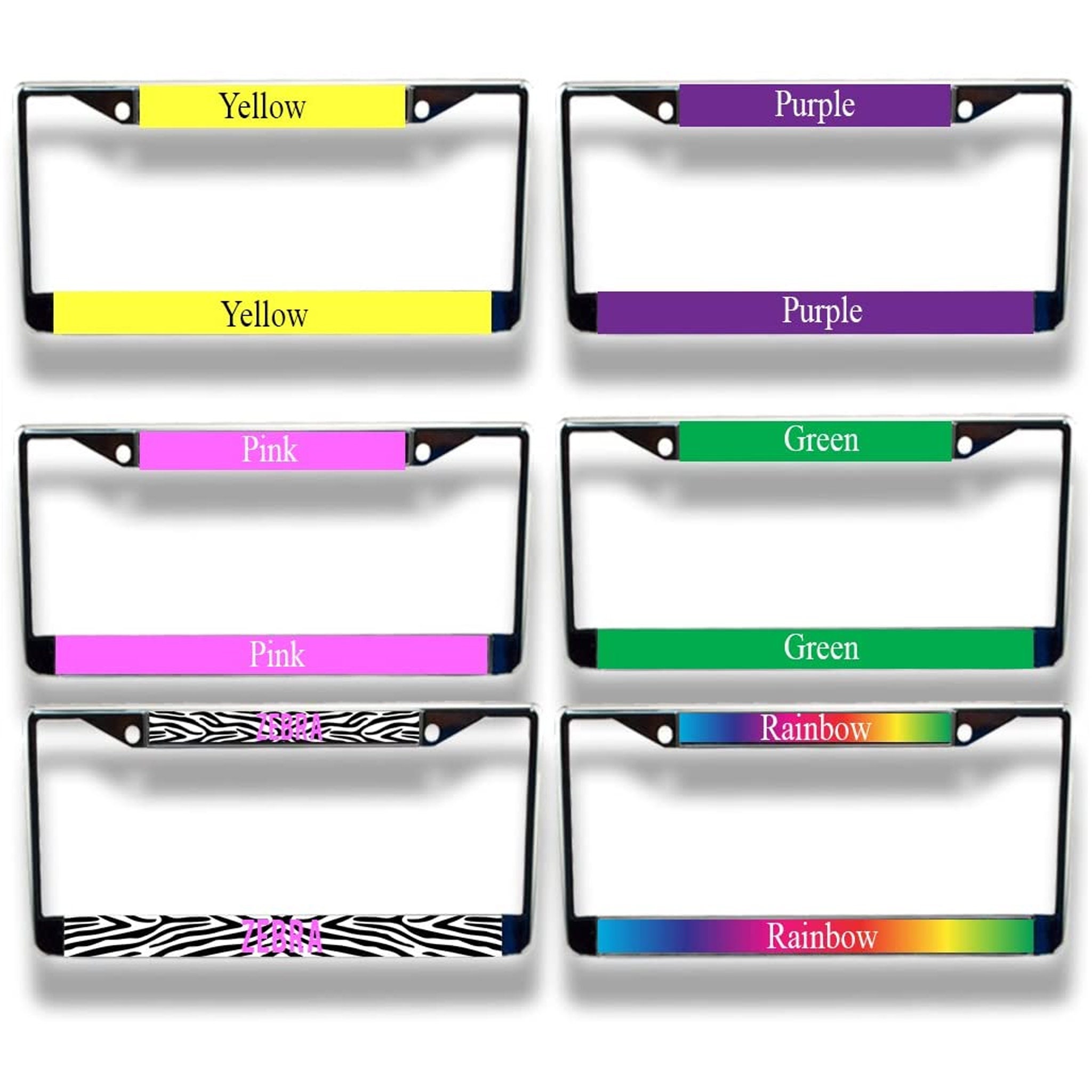 Custom License Plate Frame, Choose Color and Font - Etsy