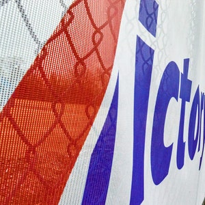 Custom Logo Mesh Fence Wrap, Business Branding Windscreen, American ...