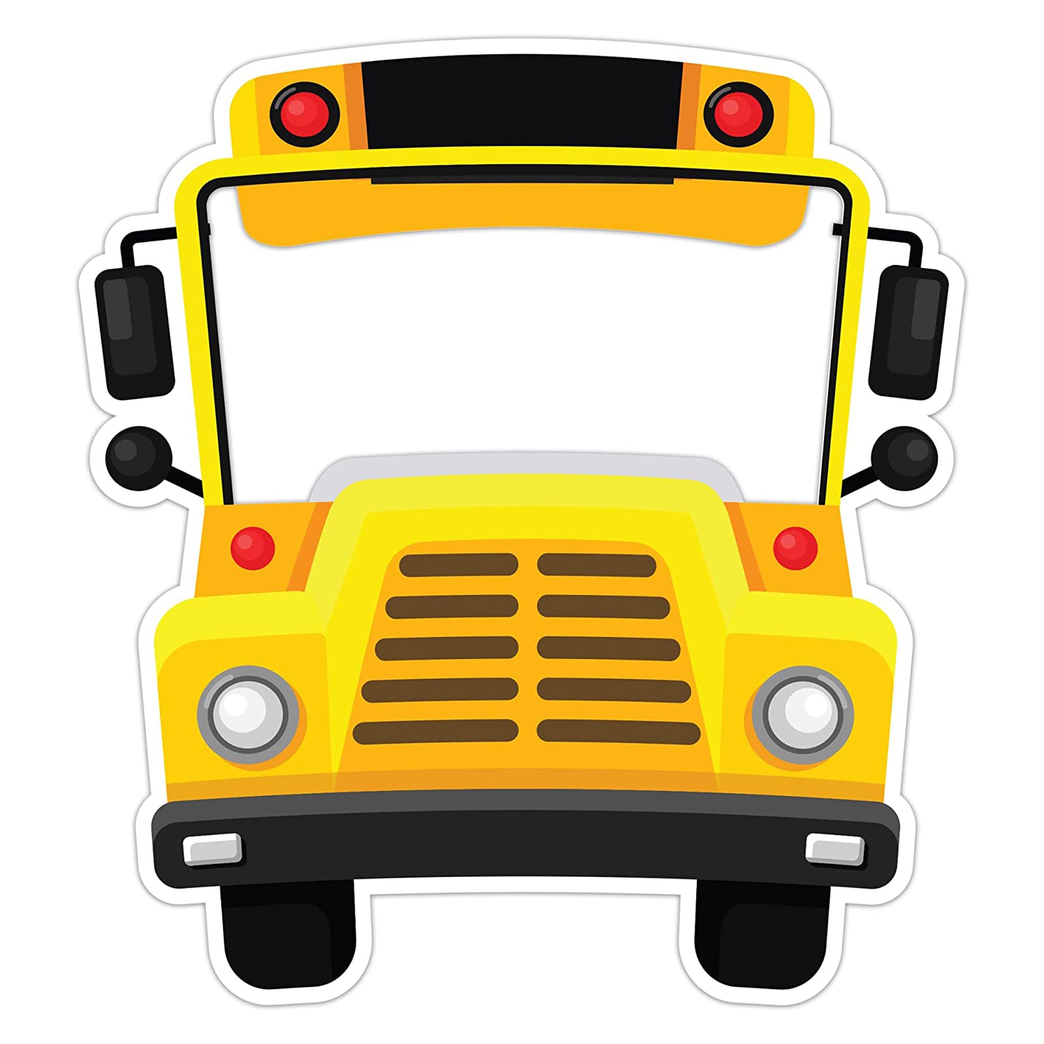 School Bus Photo Booth Frame: Graduation Party Selfie Prop (35x38 Inch ...