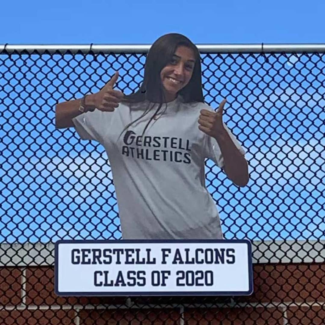 Custom Team Cut Out Pedestal Yard Signs | Personalized Player Cutouts ...