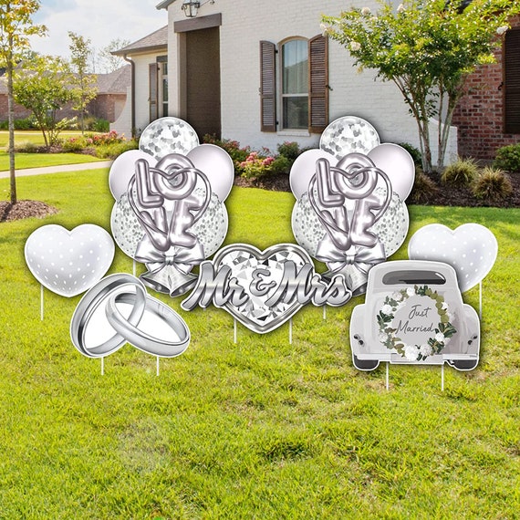 Wedding yard sign 60 photos - Astyledwedding.com