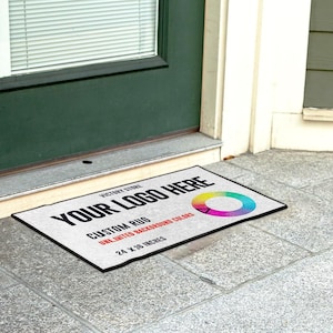 24x36 or 36x60 Inch Custom Photo Doormat Custom Logo Doormat Tufted ...