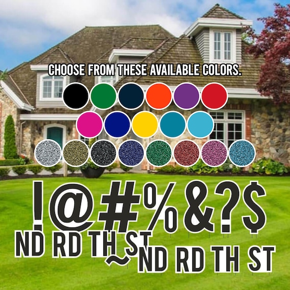 24 Special Character Yard Sign Letters 16pc Outdoor | Etsy